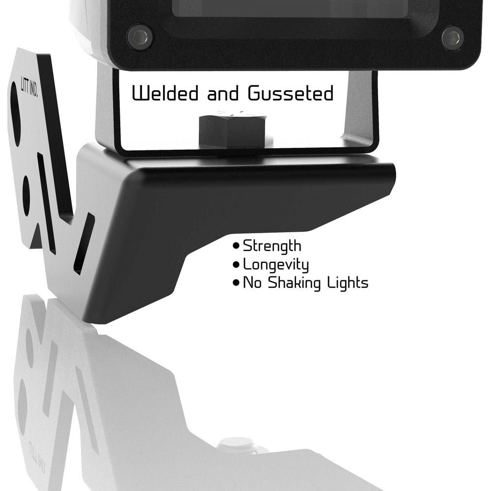 Litt Industries Polaris RZR Gusseted A-Pillar Light Pod Mount