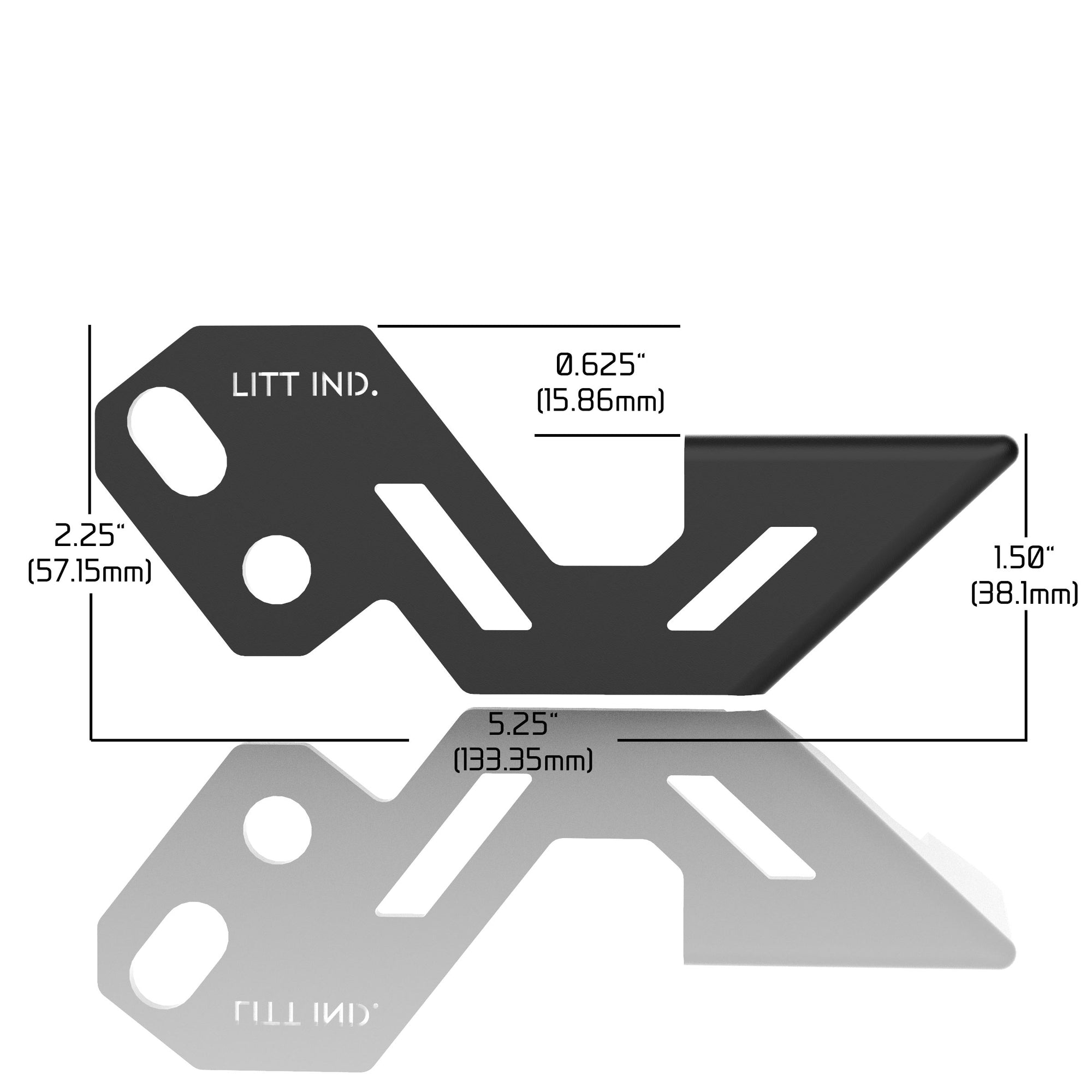 Litt Industries Polaris Rzr Gusseted A Pillar Light Pod Mount